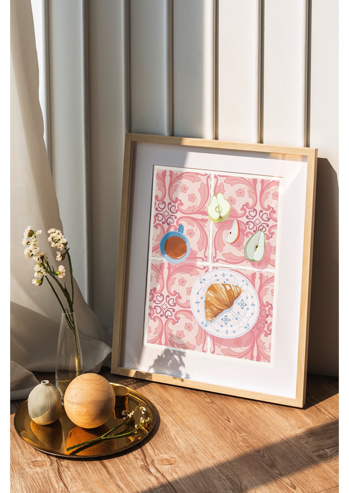 Pears & Coffee Poster - Majolica - Etsy