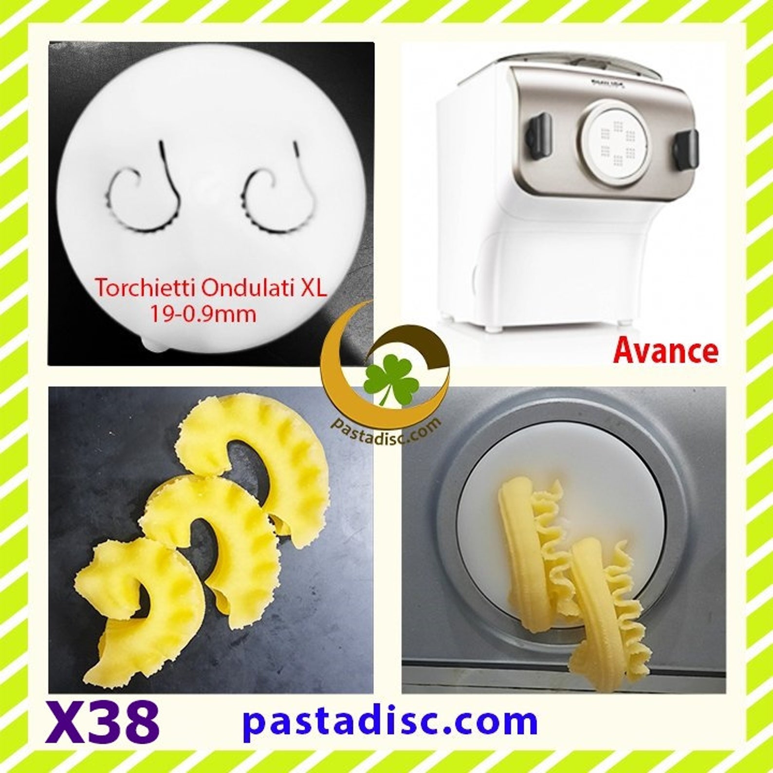 Philips Pasta Disc-torchietti Ondulati and Cerchi Pasta | Etsy