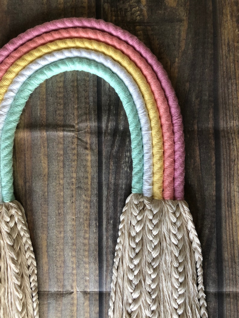 Rainbow Wall Hanging, Bows, Bow Holder, Nursery, Macrame, Baby, Girls ...