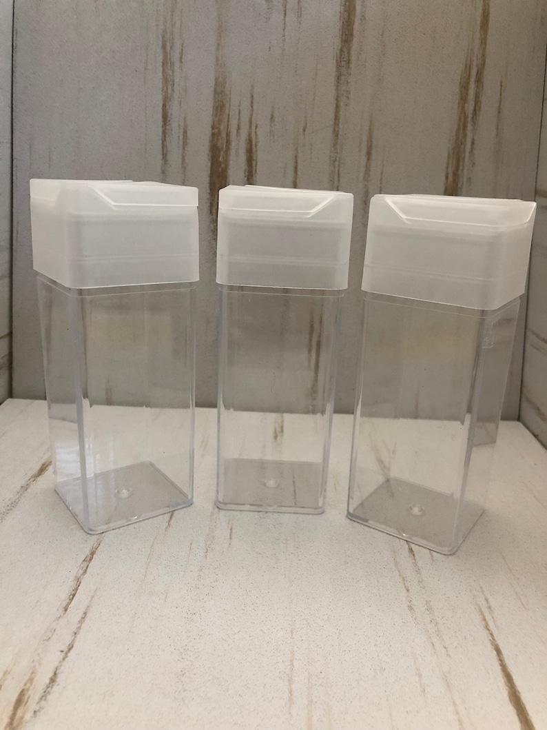 Square Glitter Shaker Bottle - EMPTY 5 Oz - Etsy