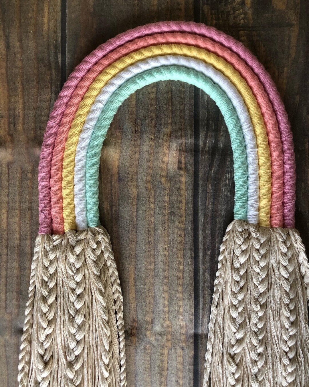 Rainbow Wall Hanging, Bows, Bow Holder, Nursery, Macrame, Baby, Girls ...