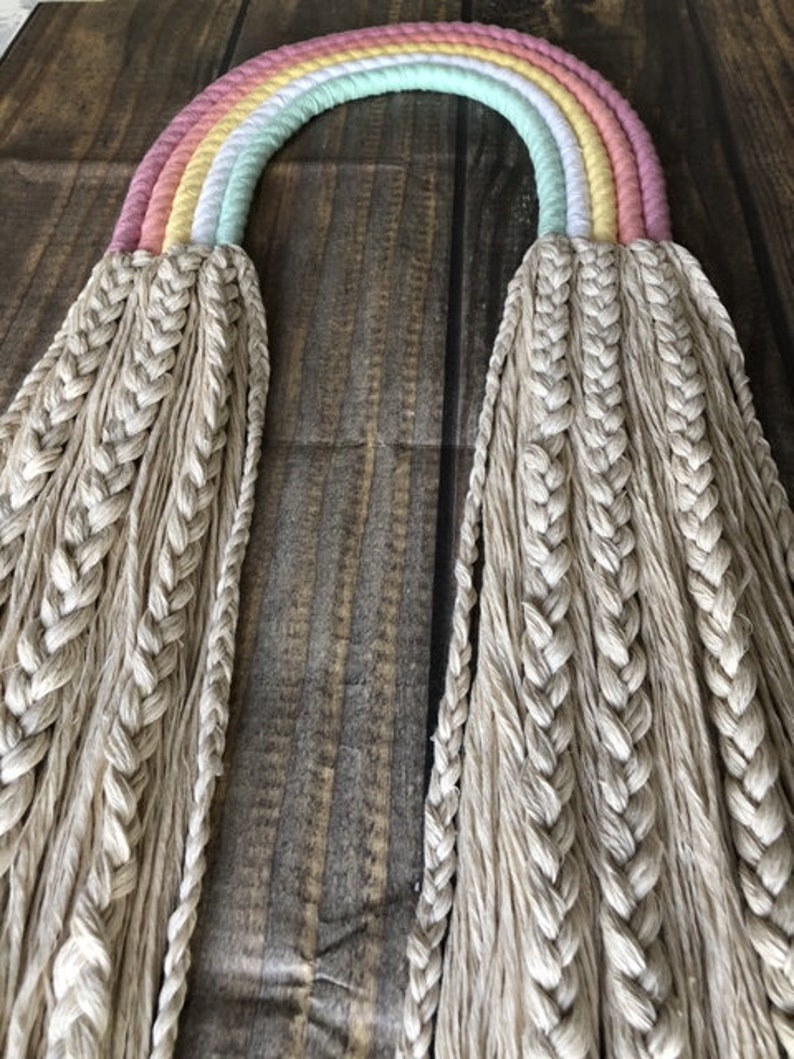 Rainbow Wall Hanging, Bows, Bow Holder, Nursery, Macrame, Baby, Girls ...