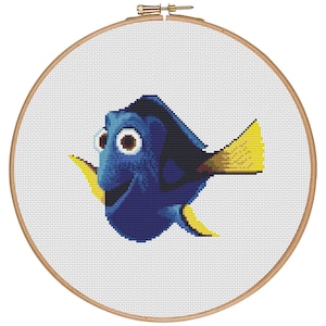 MORE for FREE - Dory - Finding Nemo - Counted Cross Stitch Pattern Pdf ...