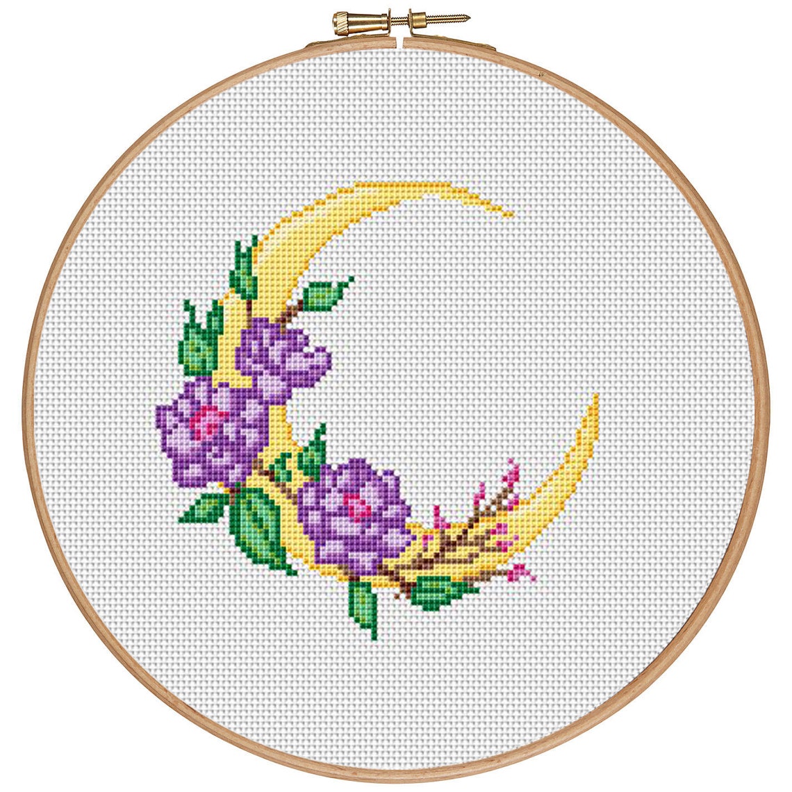 MORE for FREE - Flower Moon - Counted Cross Stitch Pattern PDF ...