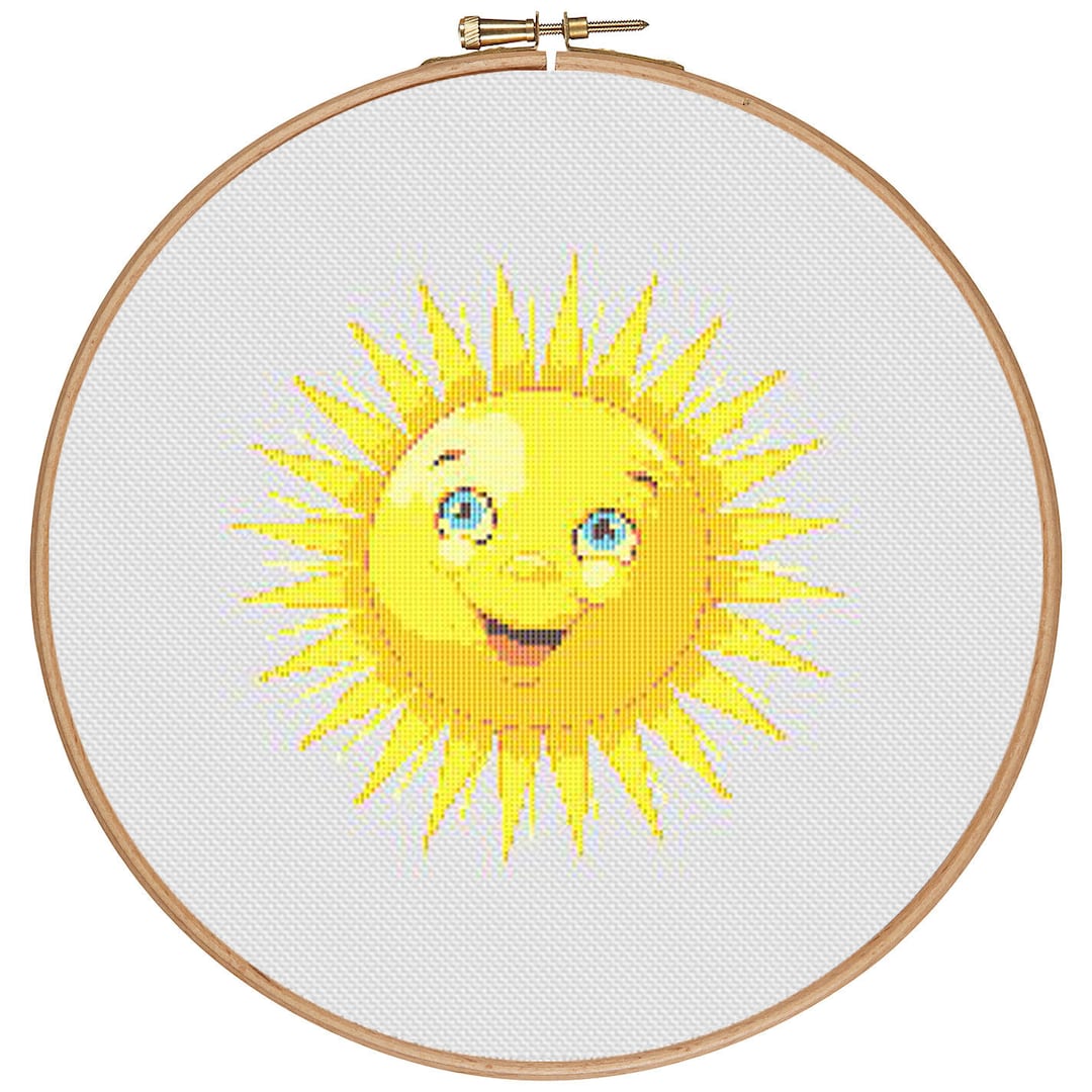 MORE for FREE - Sun - Counted Cross Stitch Pattern Pdf-instant Download ...