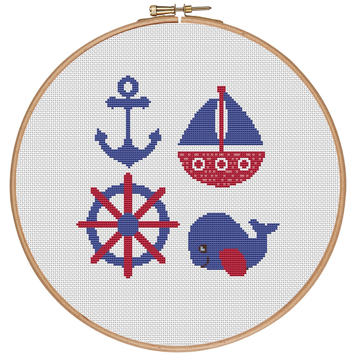 MORE for FREE - Nautical - Boat - Counted Cross Stitch Pattern Pdf ...