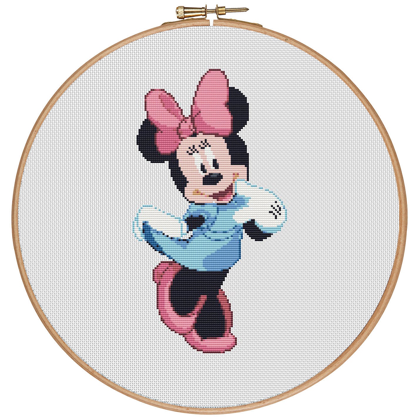 MORE for FREE - Mini Mouse - Counted Cross Stitch Pattern Pdf-instant ...