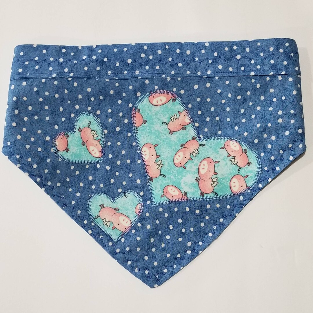 Miniature Pot Belly Pig Applique Bandana Decorative Stitching - Etsy