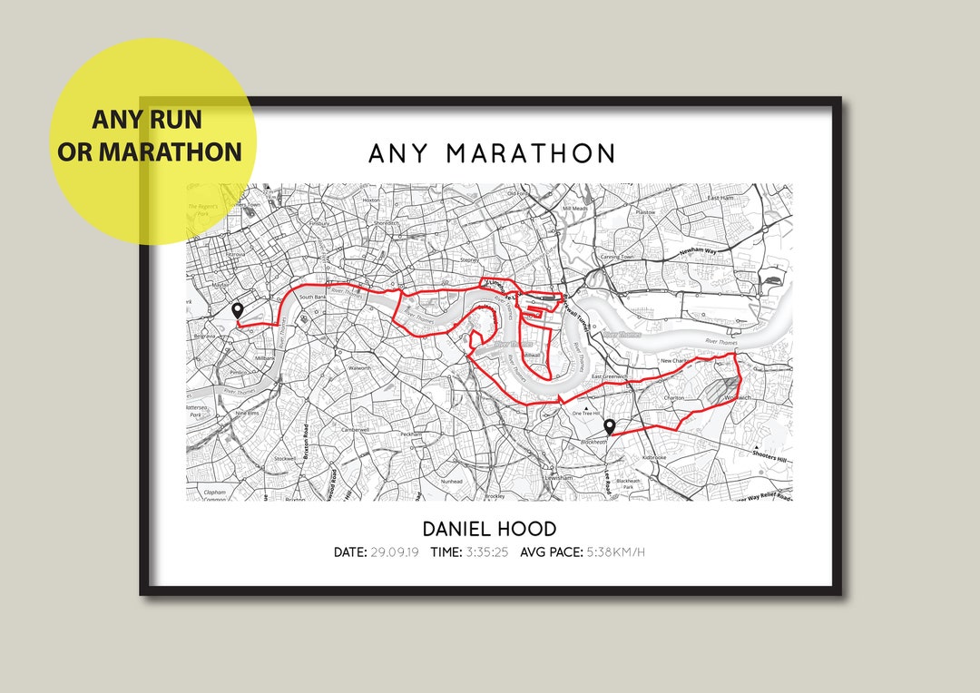 Any Marathon, Strava Route or Park Run Cycling, Walking or Running GPX ...