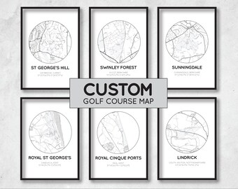 Golf Course Map - Etsy