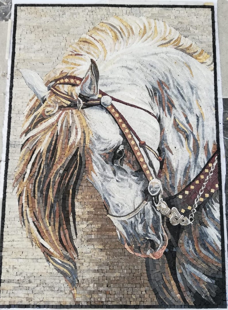Horse Mosaic - Mosaic Wall Art - Etsy