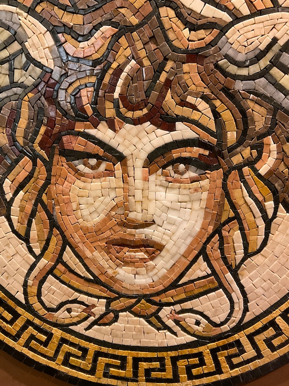 Medusa Gorgona Mosaic Mosaic Artwork Mosaic Wall Art - Etsy