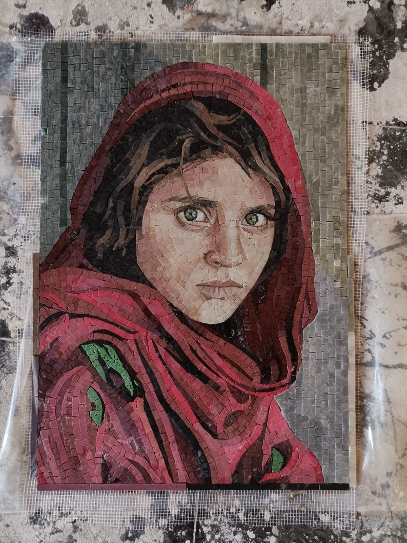 Afghan Girl Mosaic Artwork - Time Magazine - Etsy