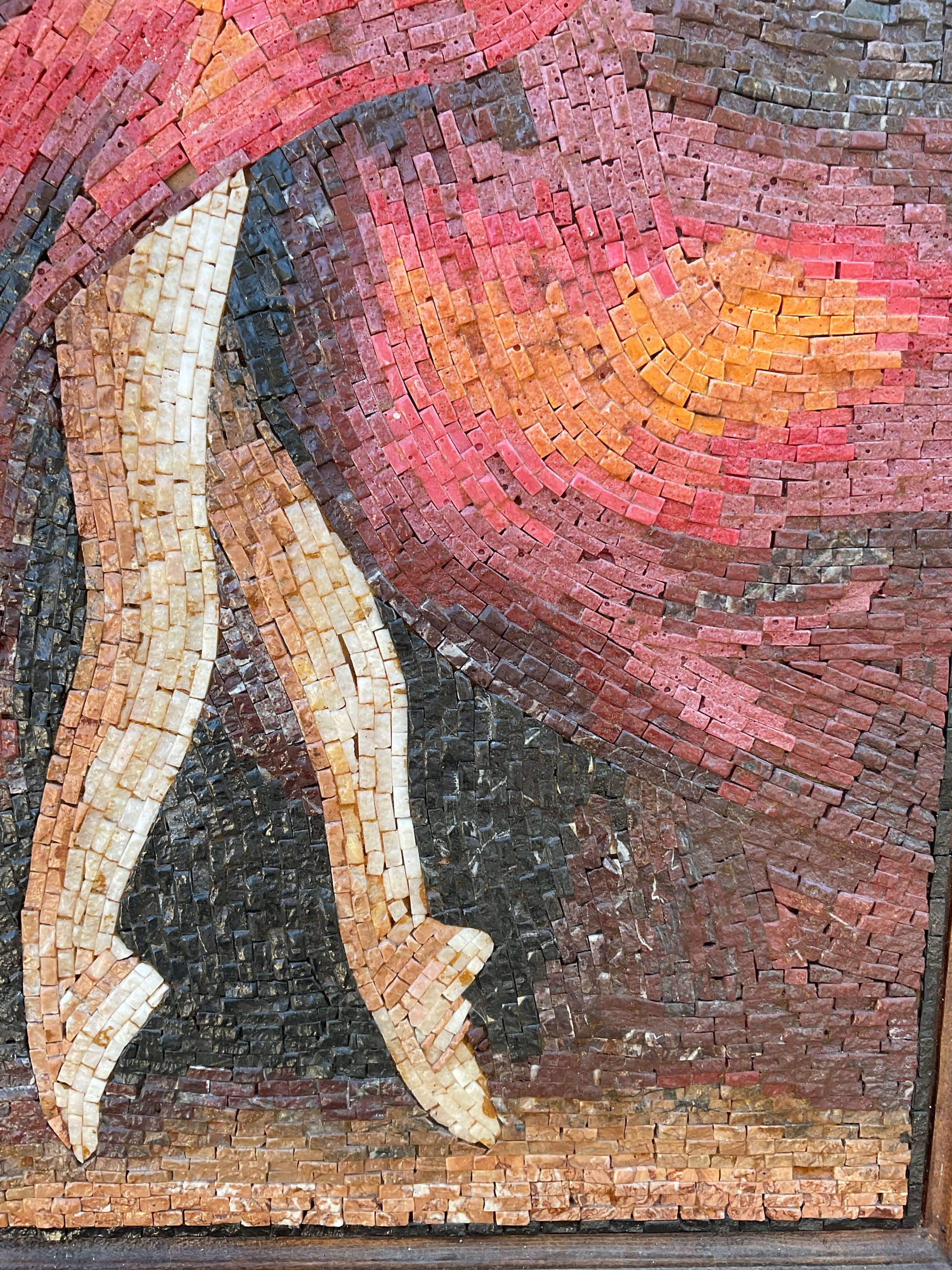 Handmade Mosaic Wall Art – Ballerina in Red Dress - Etsy