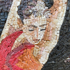 Handmade Mosaic Wall Art – Ballerina in Red Dress - Etsy
