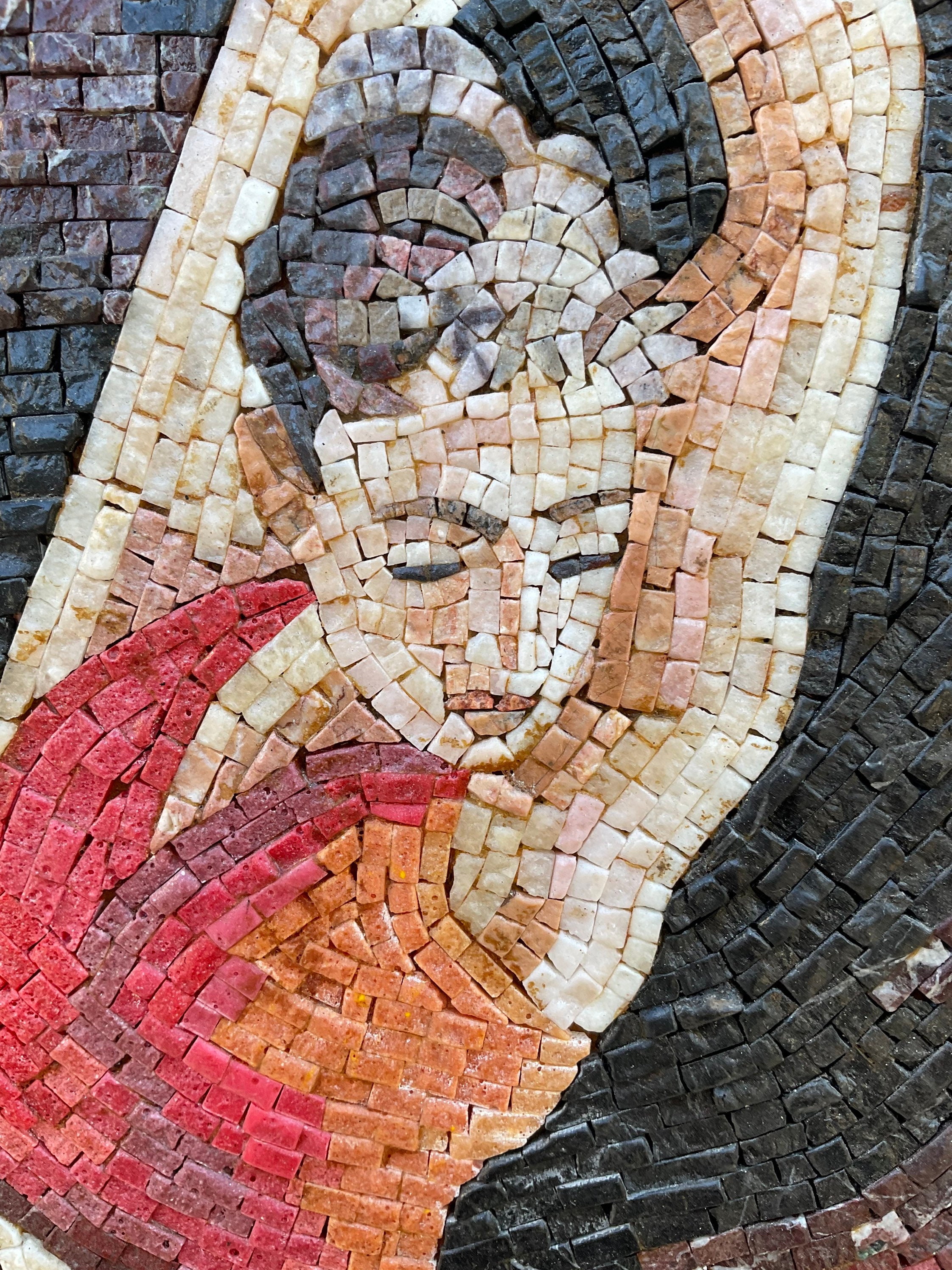 Handmade Mosaic Wall Art – Ballerina in Red Dress - Etsy