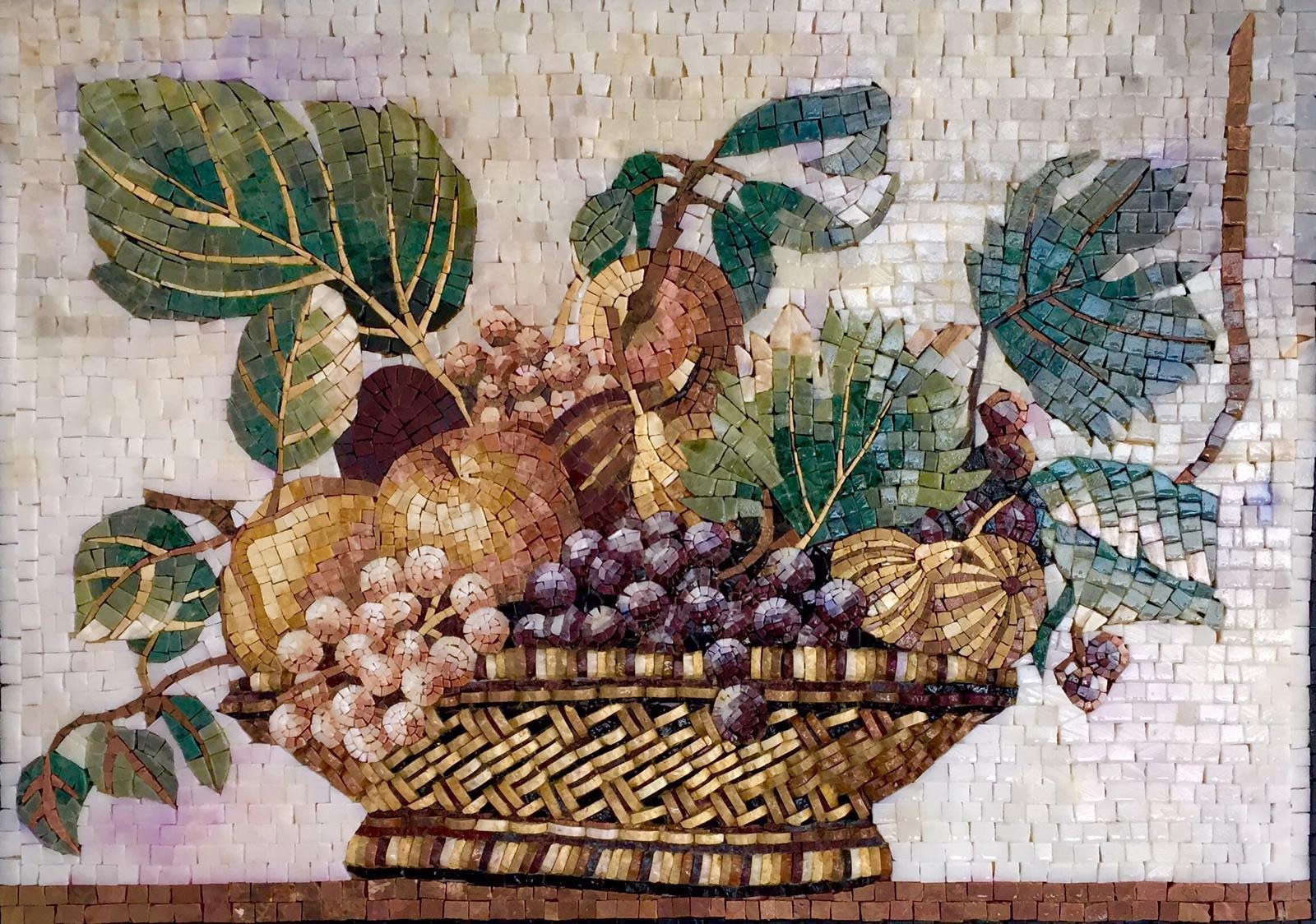 Grapes Mosaic Trivet- Mosaic Artwork Centerpiece - Etsy