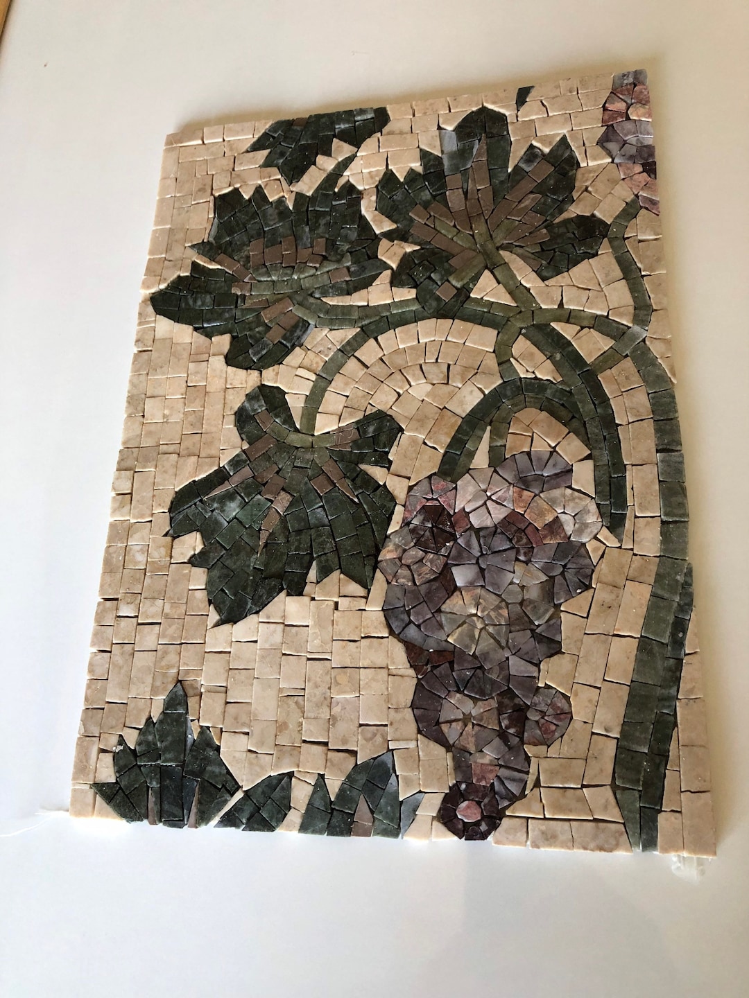 Grapes Mosaic Trivet- Mosaic Artwork Centerpiece - Etsy