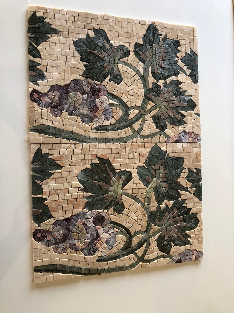 Grapes Mosaic Trivet Mosaic Artwork Centerpiece - Etsy