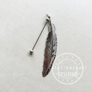 Beadable Feather Bookmarks DIY, Bookmark Blank, Metal Bookmark - Etsy