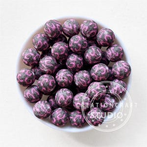 Daisy Beads, Flower Print Beads, Western Aztec Round Beads, 15mm ...