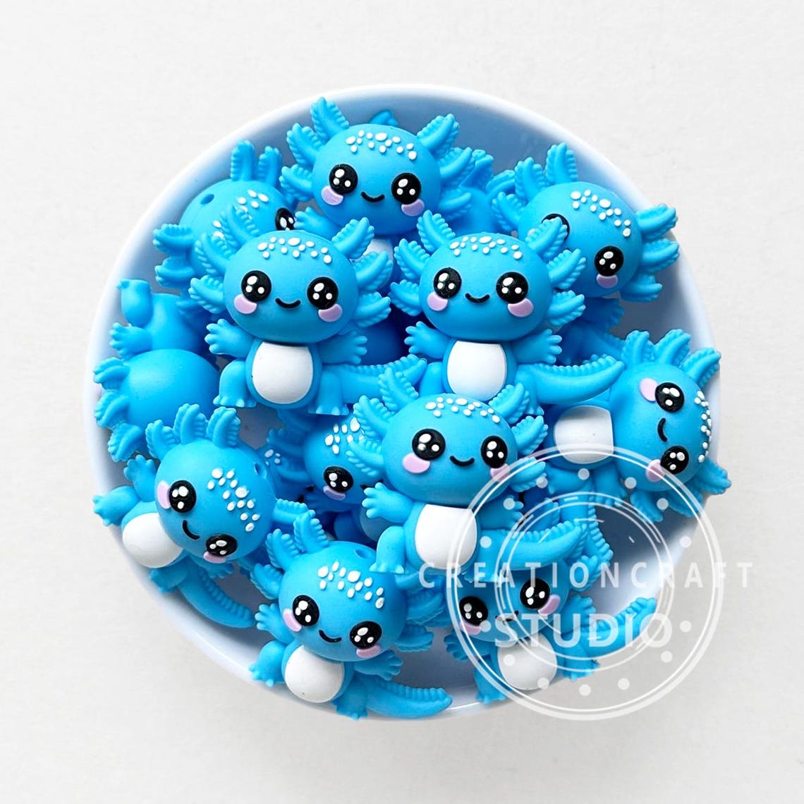Animal 3D Axolotl Focal Beads,cute Beads,jewelry Gift DIY Beadable Pen ...