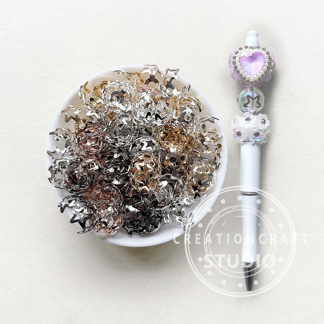 Metal Bead Cap, Star Bead Cap, Assorted Bead Cap, Ornament Beads Fit ...