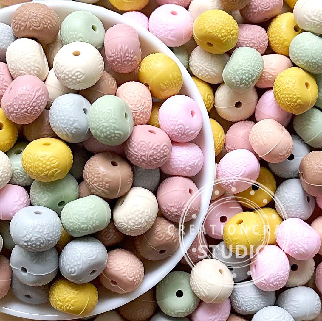 10*14mm Abacus Beads Mix,embossed Abacus Beads,abacus Silicone Beads ...