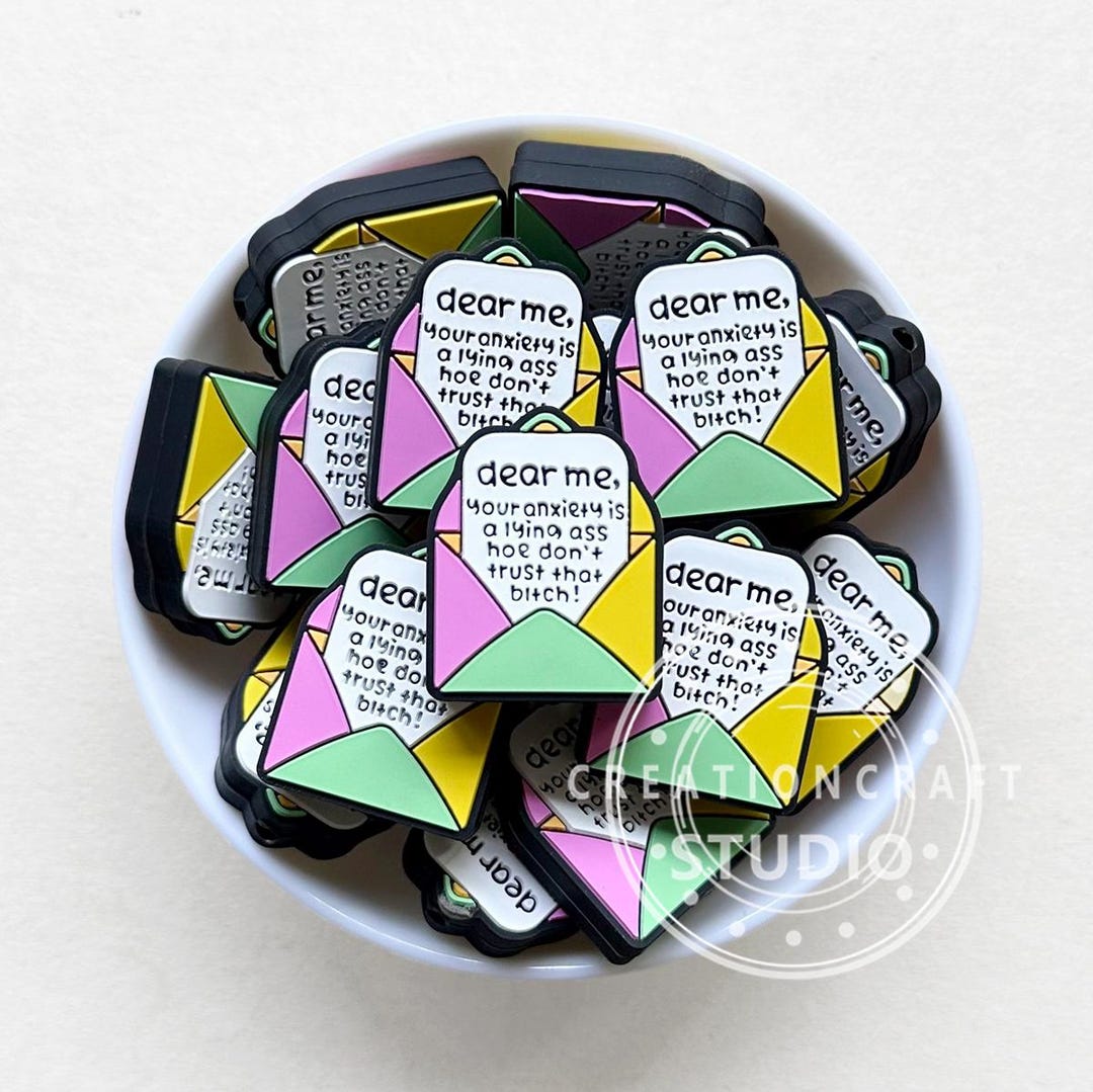 Silicone Focal Beads,anxiety Focal Bead,keychain Beads - Etsy