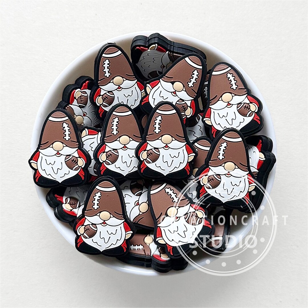Football Gnome Silicone Focal Beads,sport Gnome Focal Beads - Etsy
