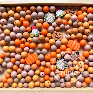 Fall Beads, Assorted Silicone Beads, Thanksgiving Autumn Theme Party ...