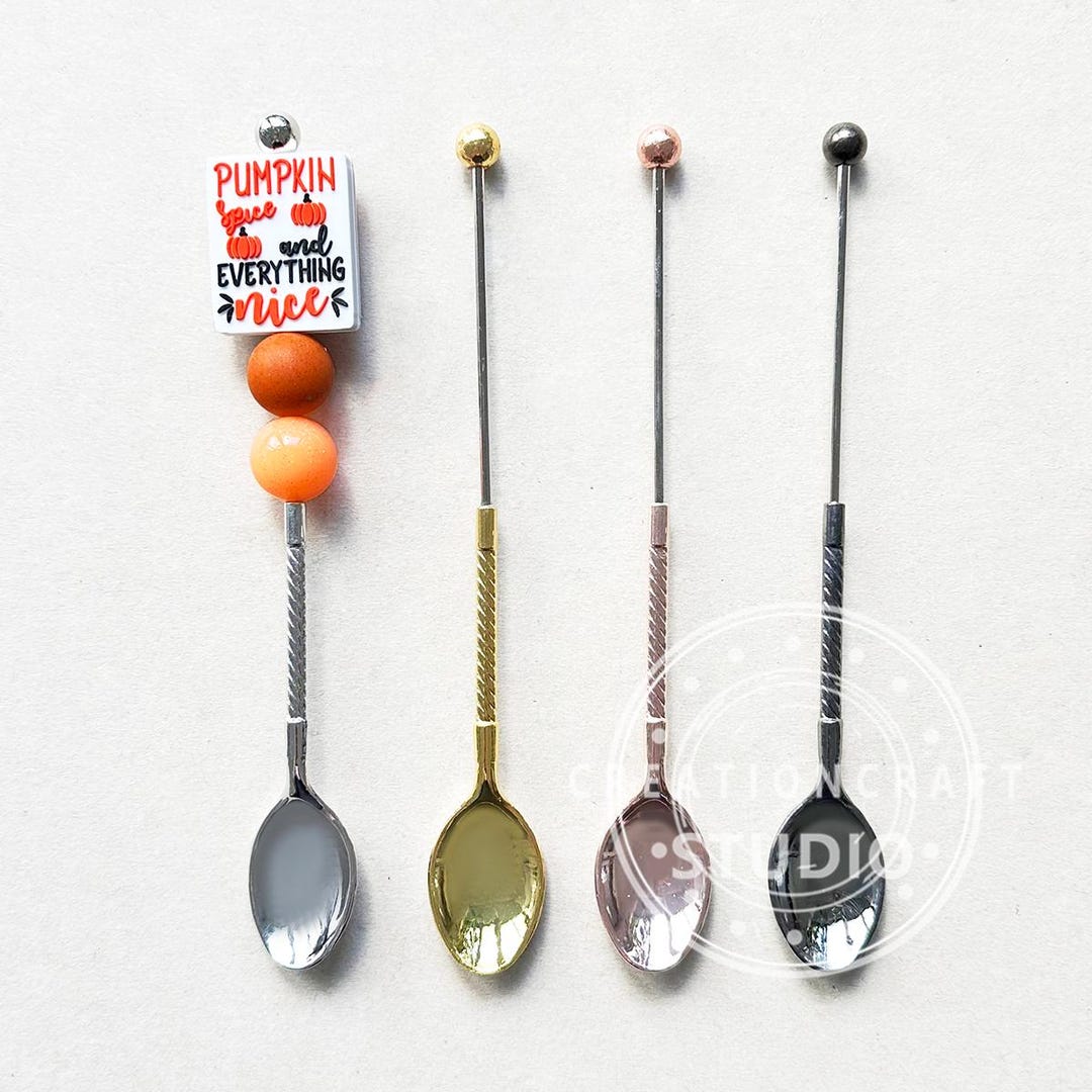 New Beadable Tea Spoon,beadable Blanks,easy DIY Project,beaded Spoon - Etsy