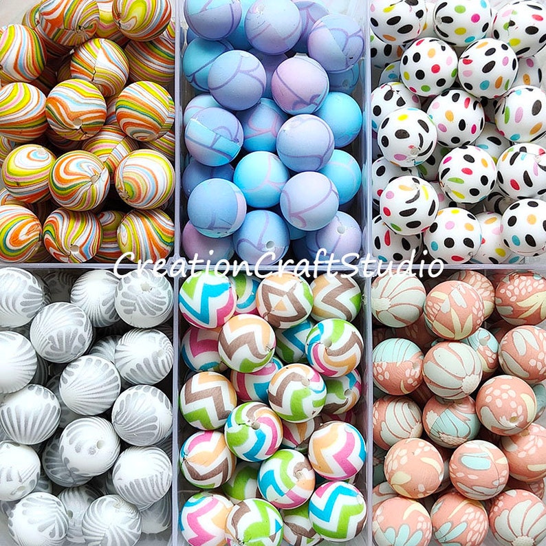 10 100pcs Bulk Silicone Beads Round Loose Beads 12/15mm - Etsy