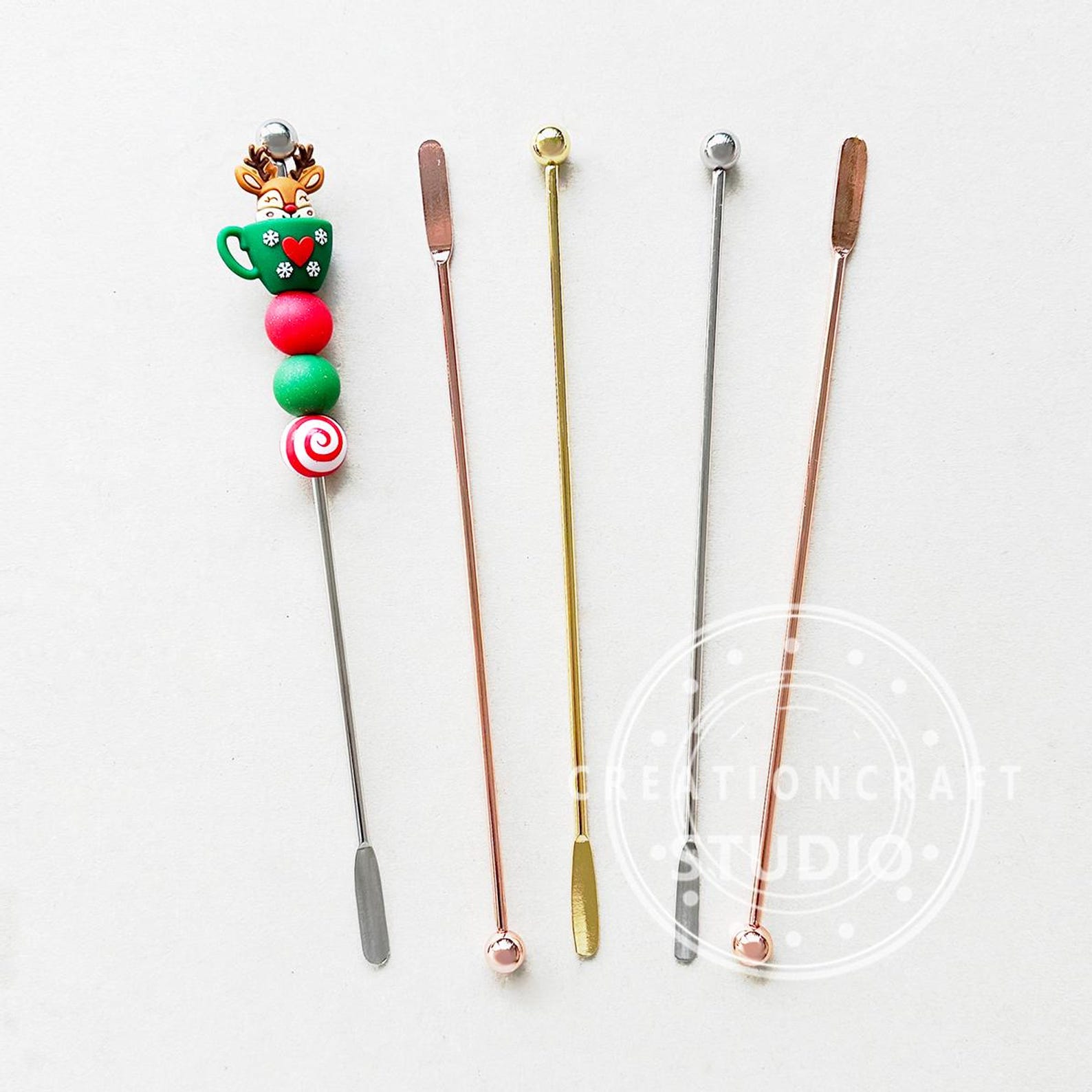 Stainless Steel Beadable Coffee Stir Stick,bar Blanks,easy DIY Project ...