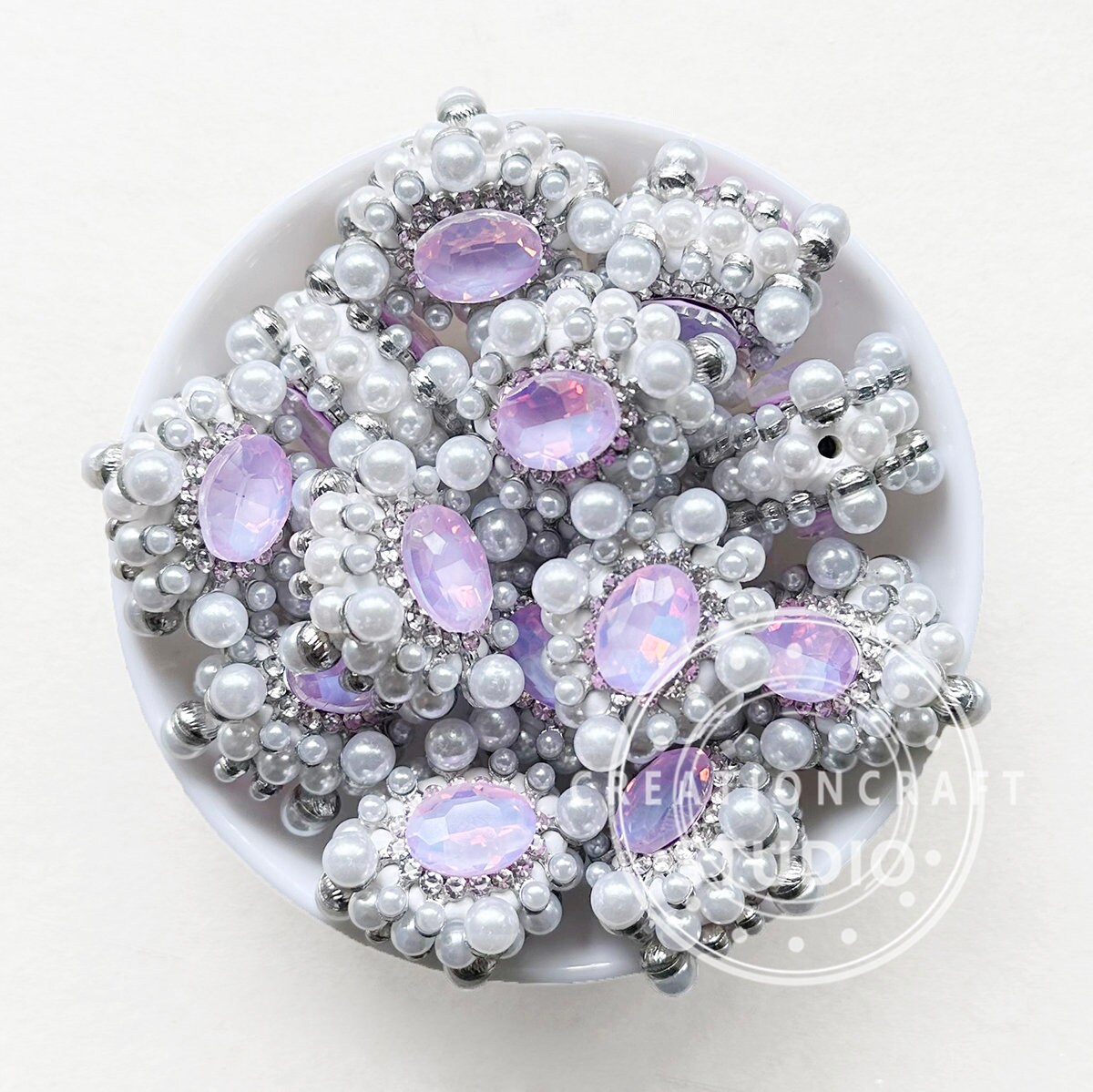 Pearls Fancy Beads, Gem Beads, Rhinestone Crystal Clay Beads,pen Focals ...