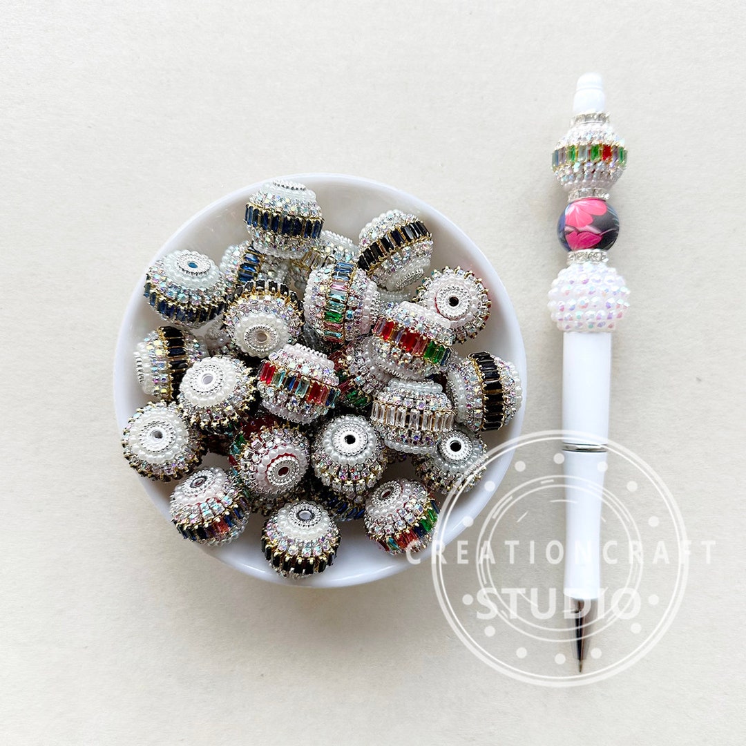 20mm Fancy Rhinestone Beads, Fancy Beads for Pens, Bling Rhinestones ...