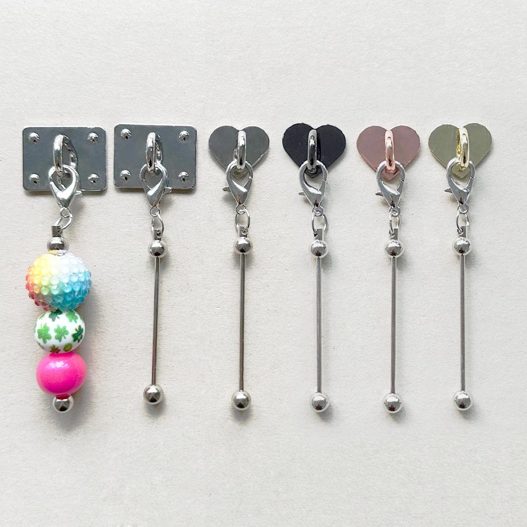 Beadable Cup Charms,beadable Bar Blank,cup Charm Sticker Accessories - Etsy