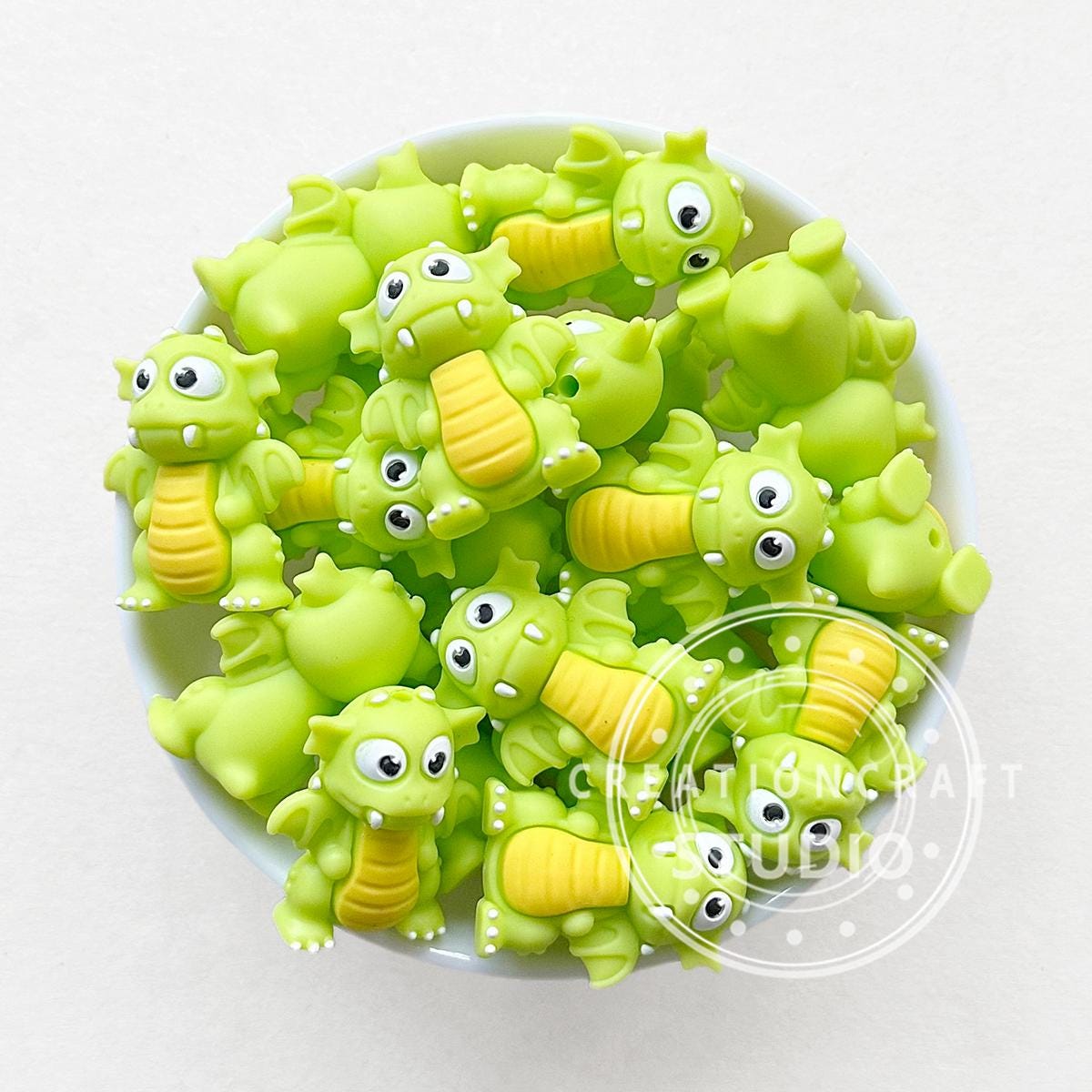 New 3D Dinosaur Focal Beads,random Mix Color Dinosaur Shape Beads ...