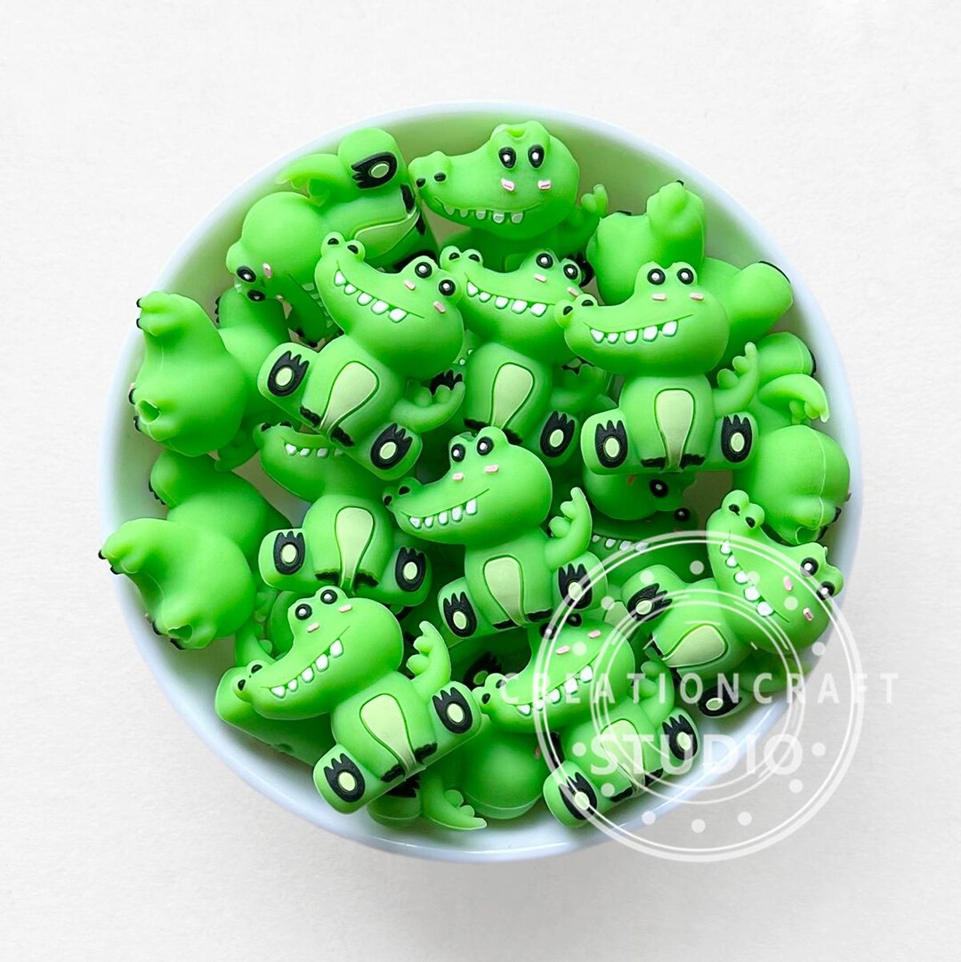Animal Focal 3D Crocodile Beads,focal Beads,silicone Beads,for Pen - Etsy