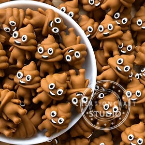New 3D Poop Focal Beads,silicone 3D Beads,poop Shape Silicone Beads - Etsy