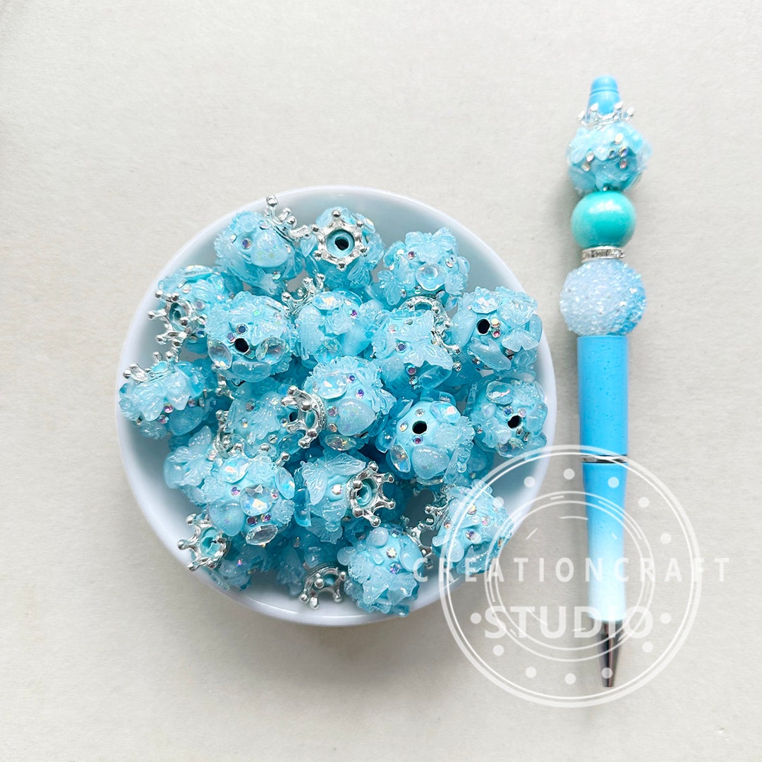 Sea Animals Gem Rhinestone Beads, Sparkle Polymer Clay Beads, Fancy ...