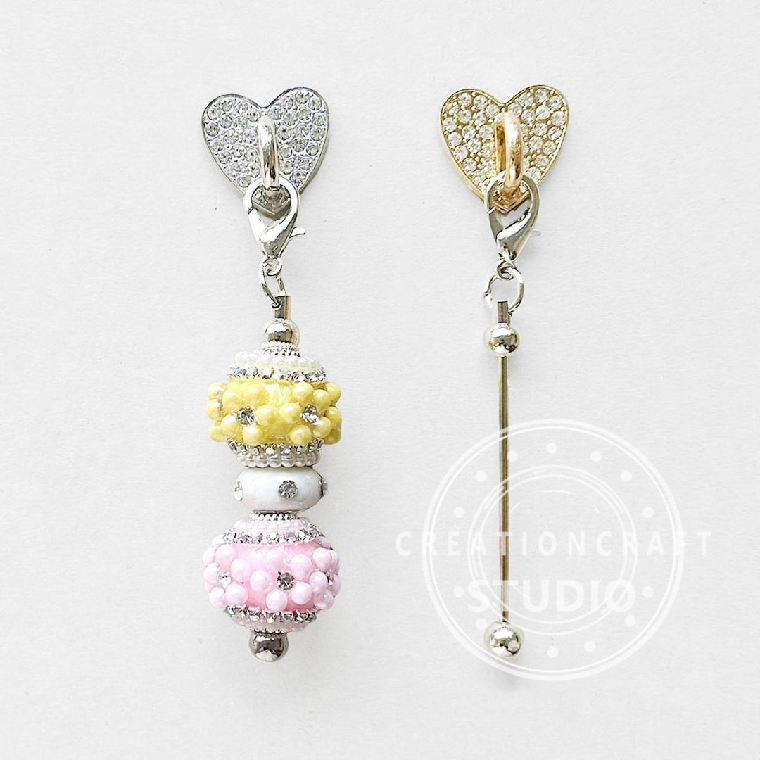 Heart Rhinestone Metal Beadable Cup Sticker,bar Blank Beadable,cups ...