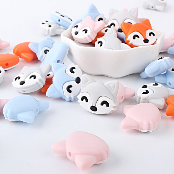 Wholesale Fox Silicone Beads Shape Silicone Mini Beads - Etsy