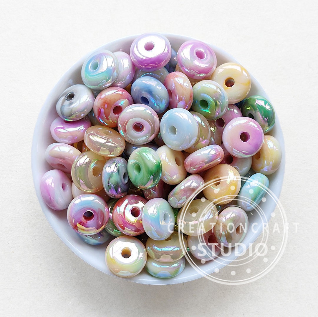 16mm Abacus Beads, Marble Abacus Acrylic Beads, Spacer Loose Beads ...