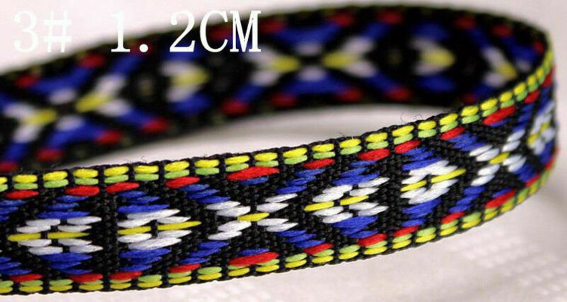 Vintage Lace Jacquard Ribbon Braid Embroidery Trim Woven | Etsy