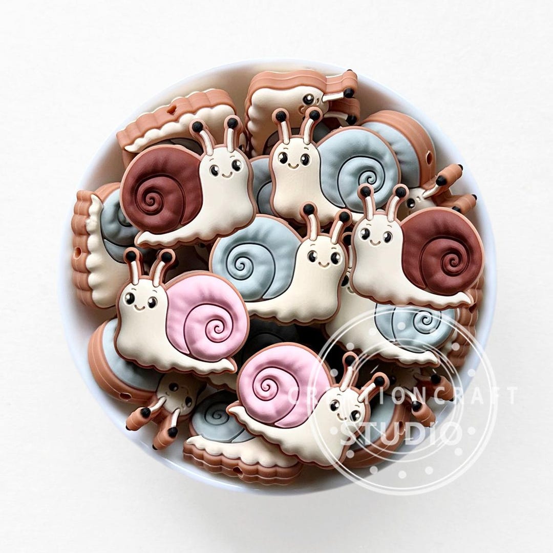 Snail Focal Beads,snail Shape Silicone Beads,wholesale Beads,diy ...