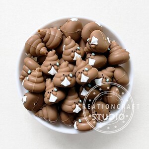 3D Poop Silicone Focal Beads,focal Silicone Beads,wholesale Beads,diy ...