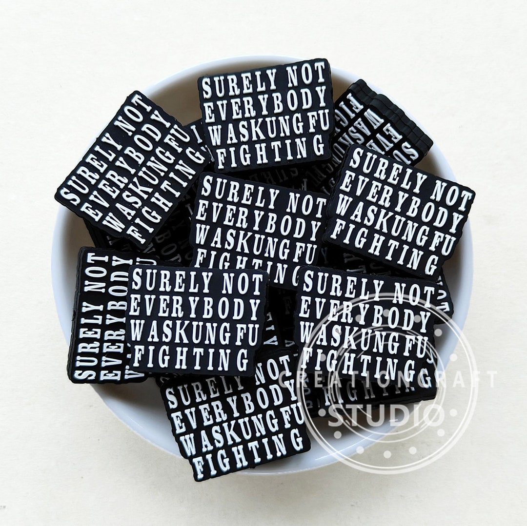 Funny Silicone Focal Beads, Surely Not Everybody Was Kung Fu Fighting ...