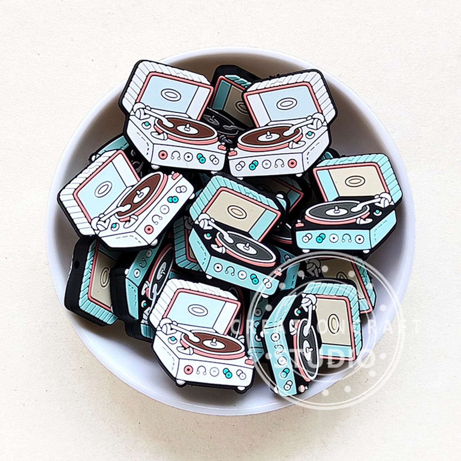 Musical Focal Beads for Jewelry Making Gramophones Beads - Etsy