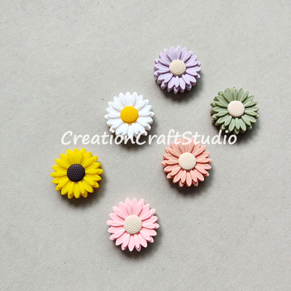 30mm Silicone Beads, Daisy Silicone Beads, Sunflower Silicone Beads ...